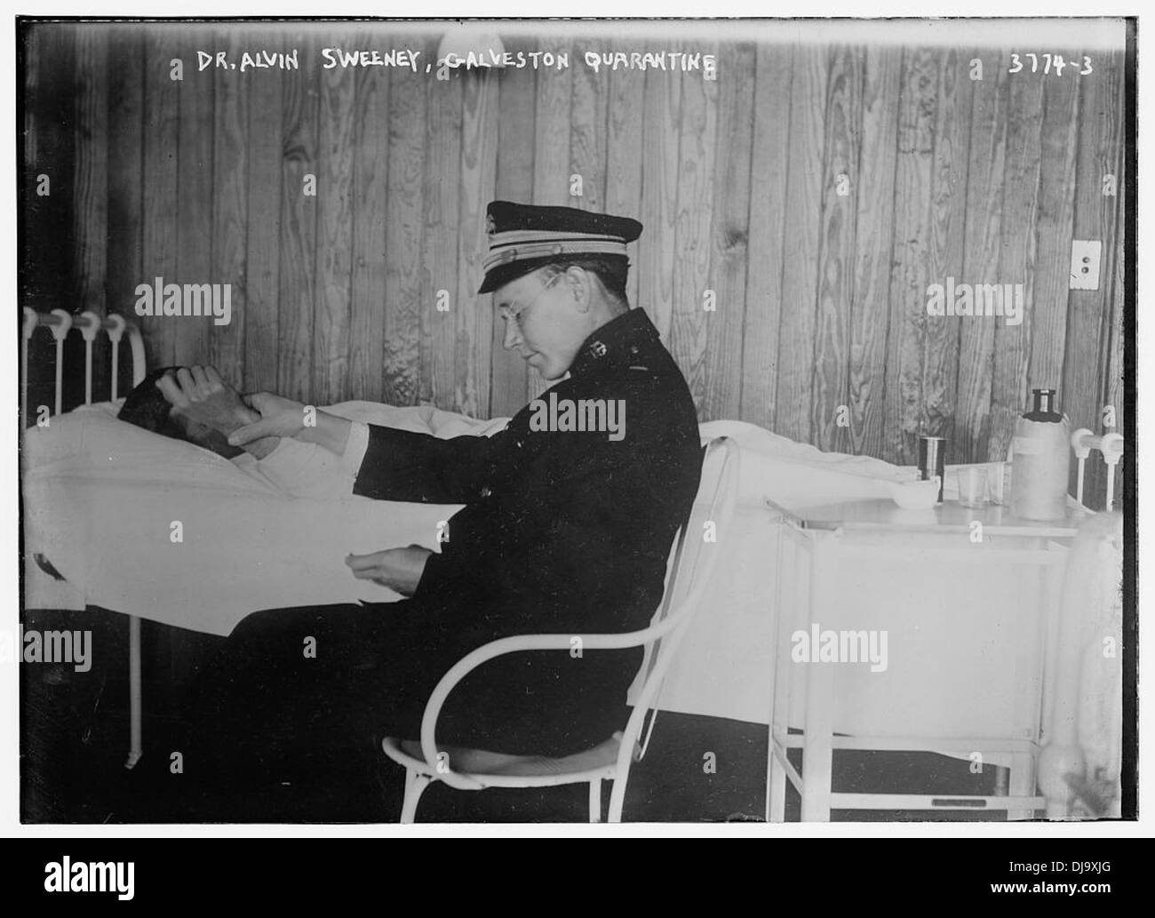 This photograph features Dr. Alvin Sweeney during the Galveston ...