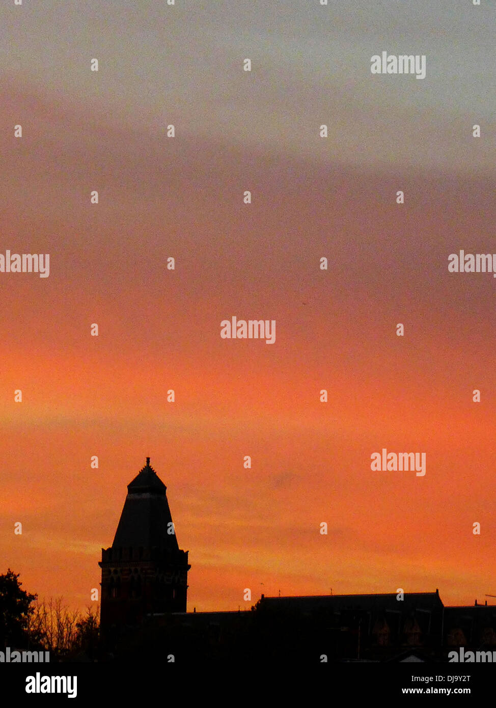 The evening distant tower hi-res stock photography and images - Alamy
