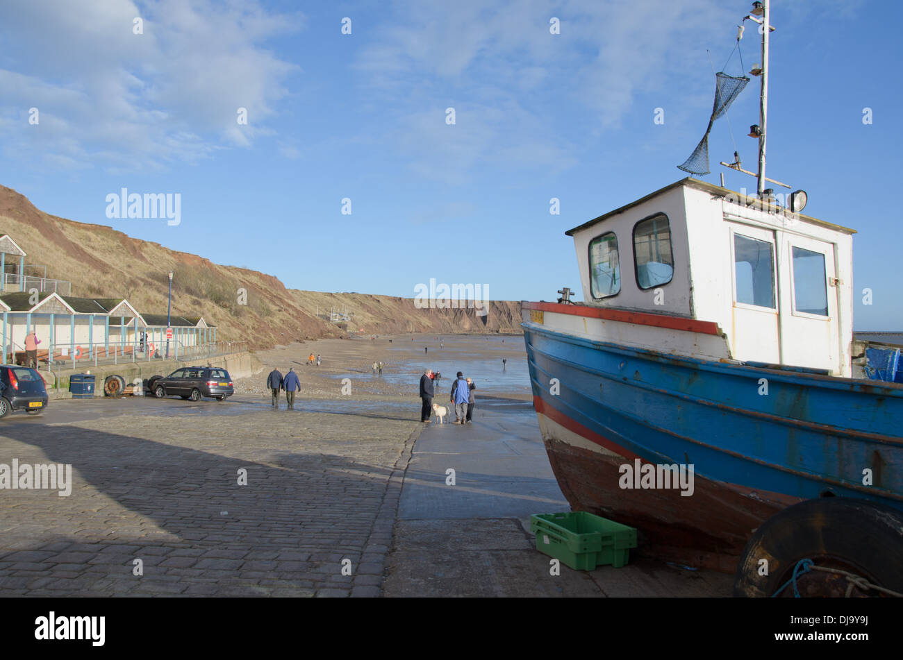 Coble boat filey hi-res stock photography and images - Alamy