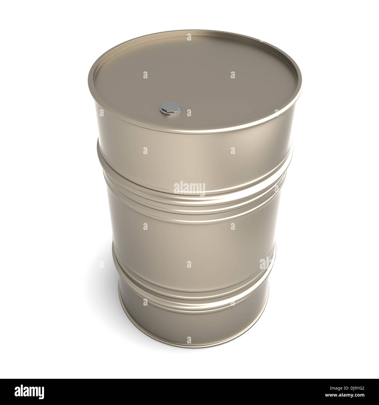 A industrial Barrel. 3D rendered Illustration. Isolated on white Stock ...