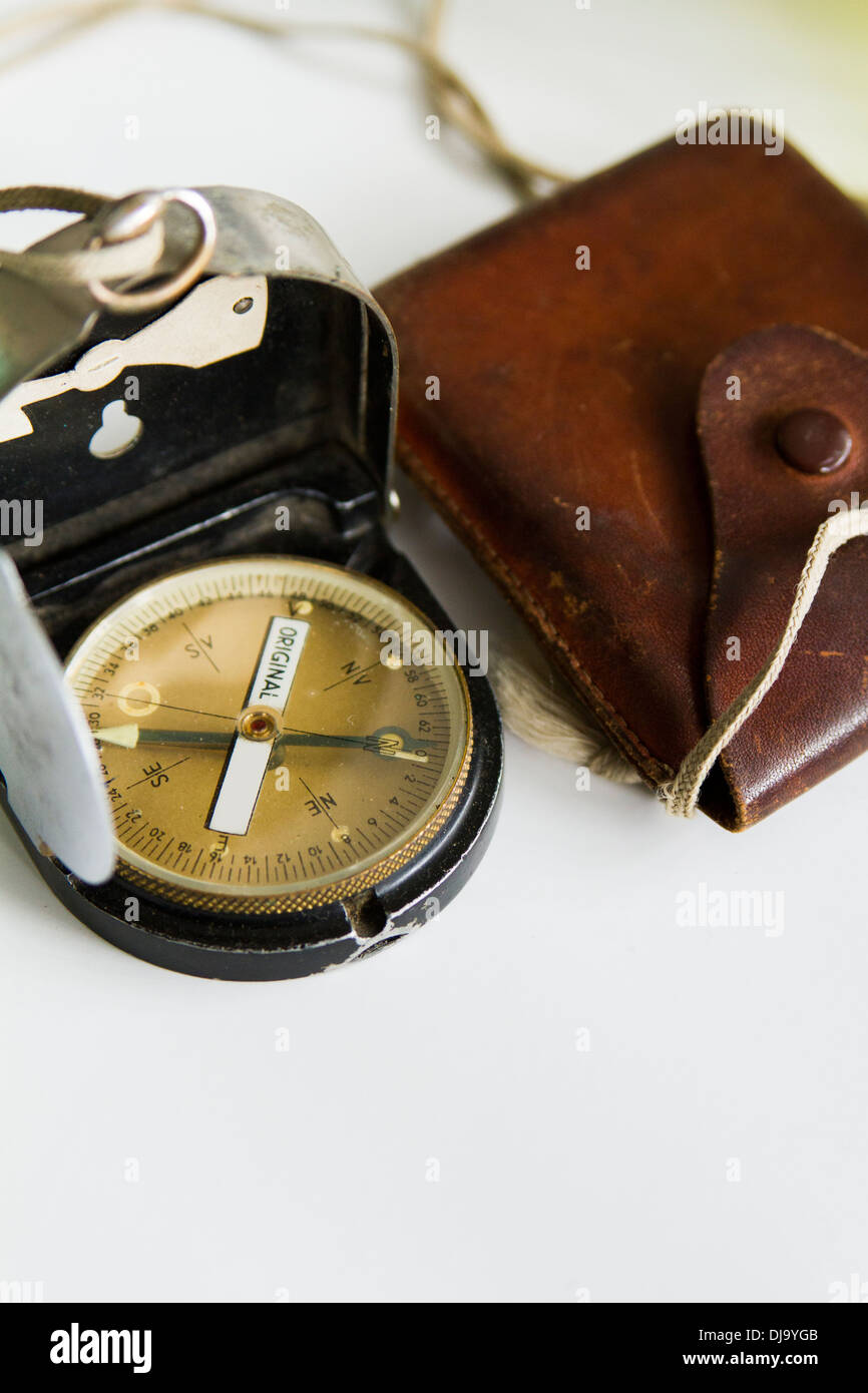 Brown compass hi-res stock photography and images - Alamy