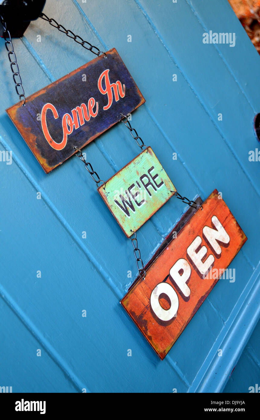 shop open sign Stock Photo - Alamy