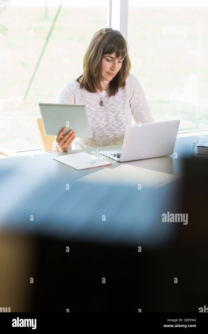 College Student Studying In Library Stock Photo - Alamy