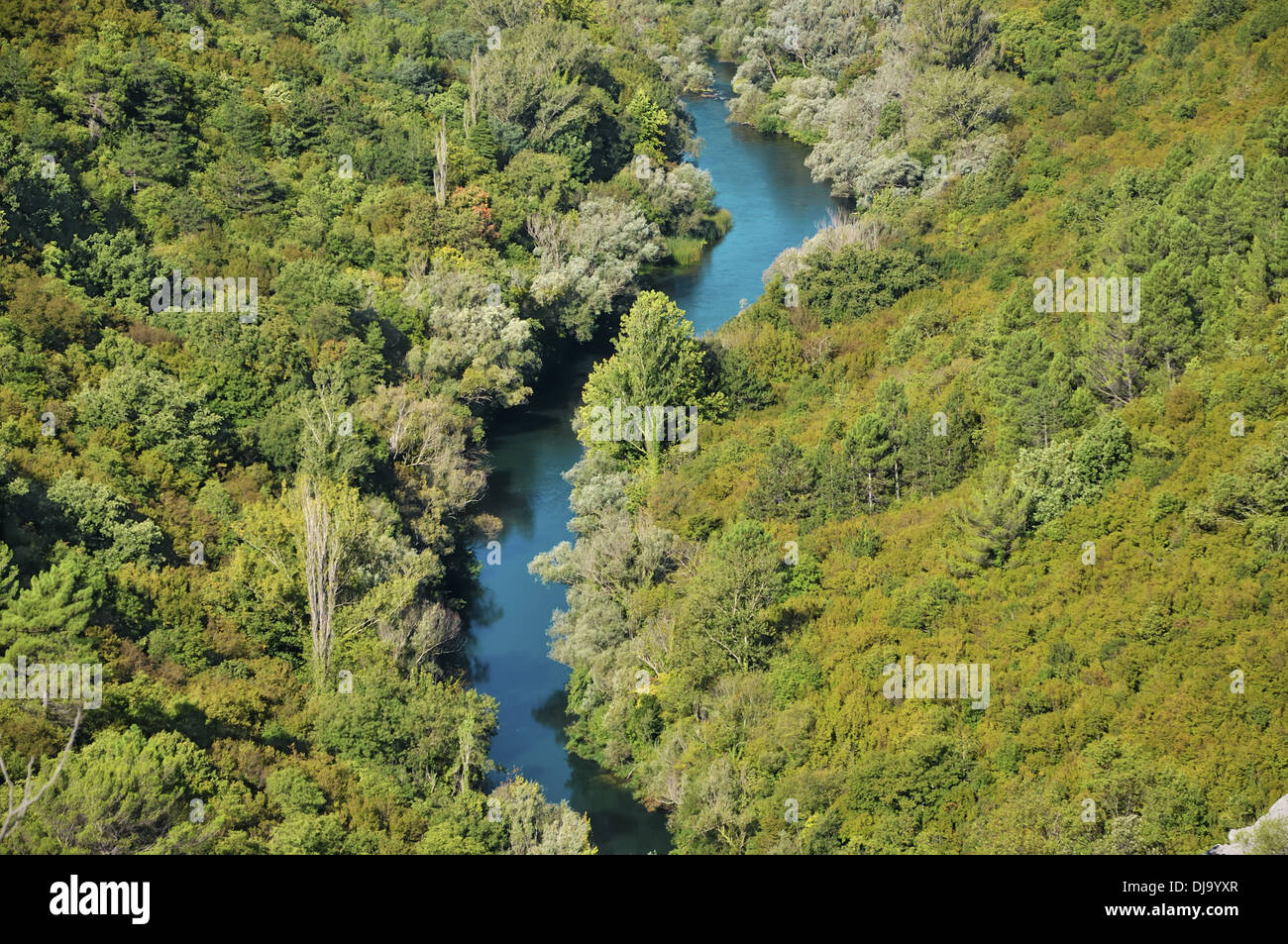 cetina river, a view from Tisne stine Stock Photo - Alamy