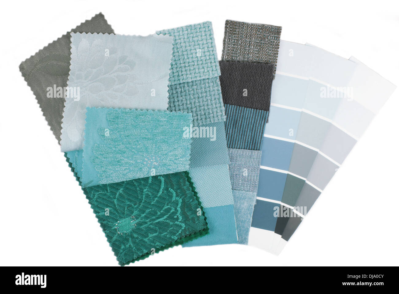 color selection for interior isolated on white Stock Photo - Alamy