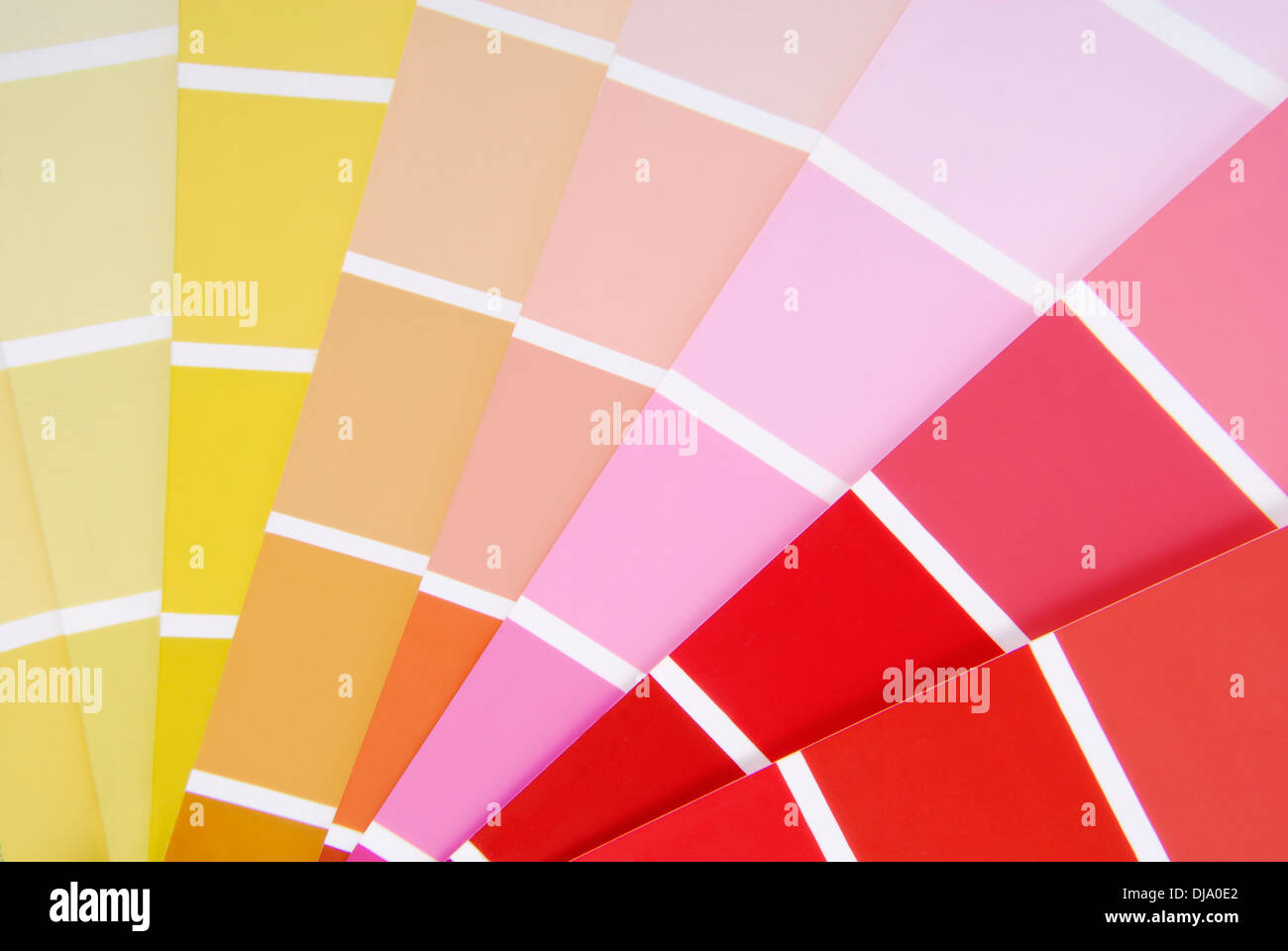 color chart guide sampler Stock Photo - Alamy