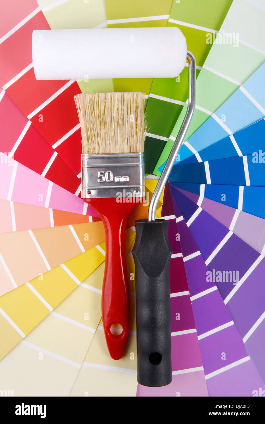 color guide sampler and tools Stock Photo - Alamy