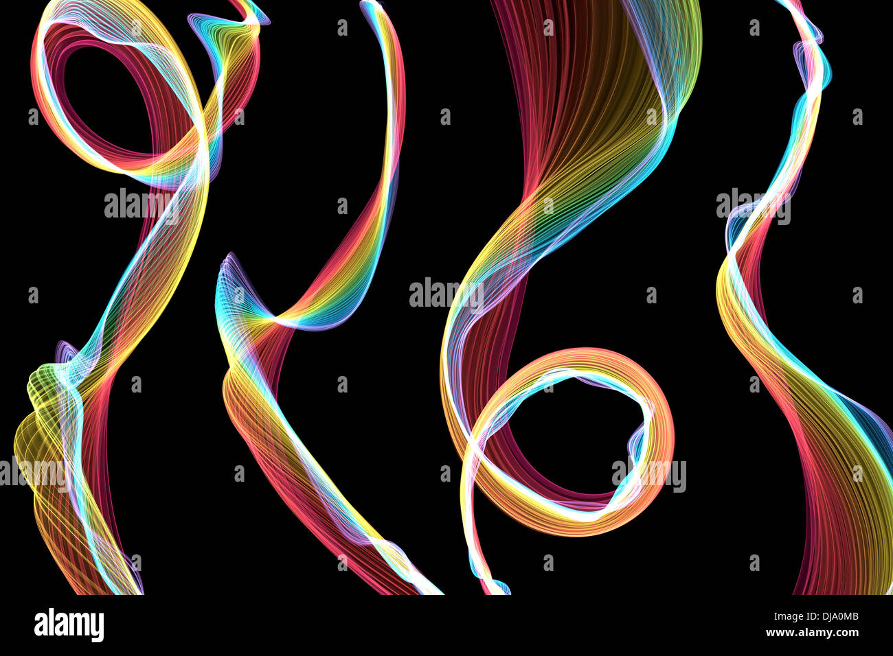 A waveform Design Element isolated on black Stock Photo - Alamy