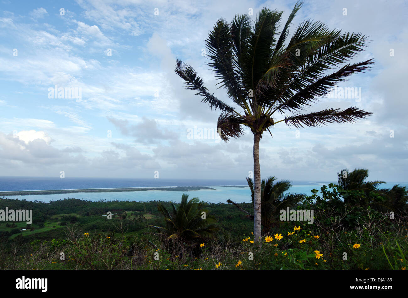 Aitutaki Cook Islands Aerial High Resolution Stock Photography and ...