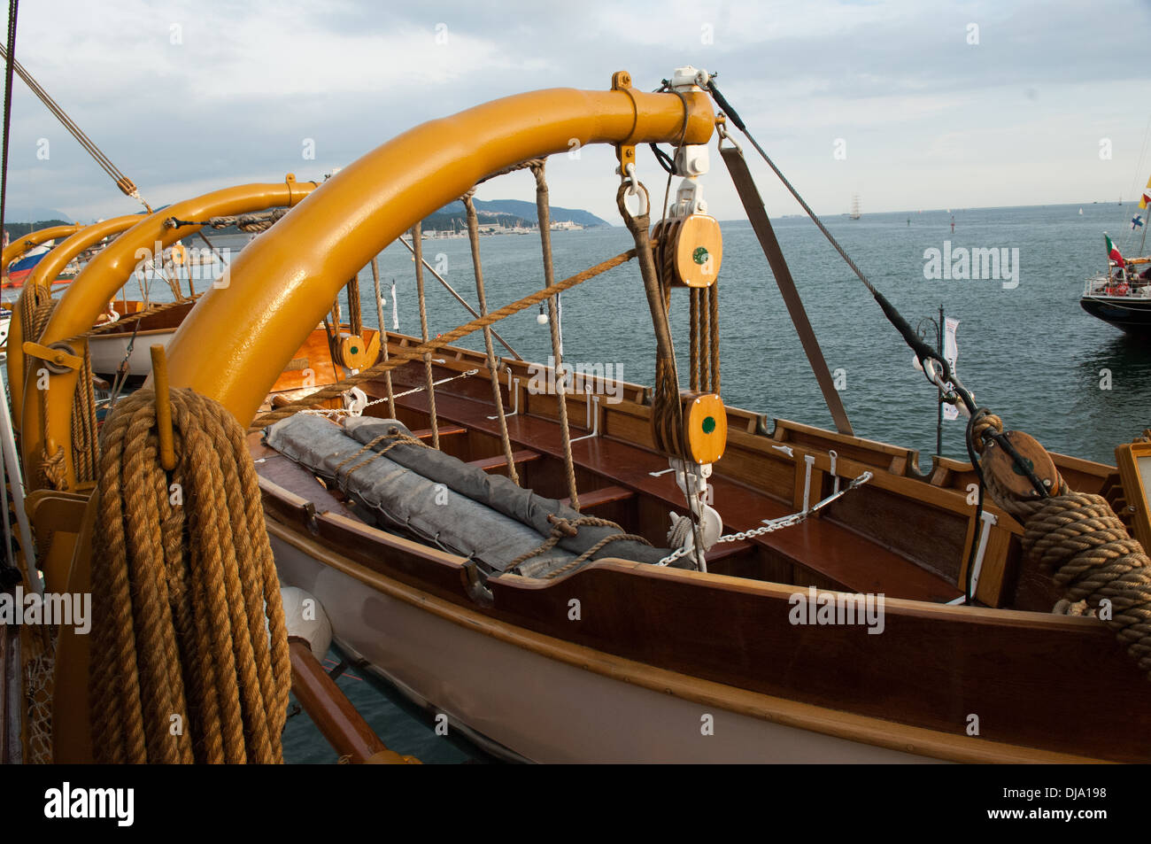 Amerigo vespucci lifeboat sea hi-res stock photography and images - Alamy