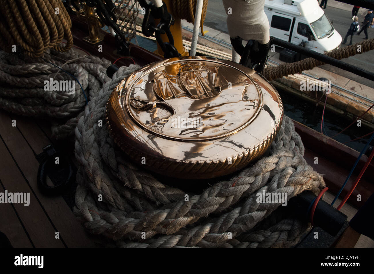 Europe, Italy, Liguria, La Spezia, Ship, Amerigo Vespucci, the training ...