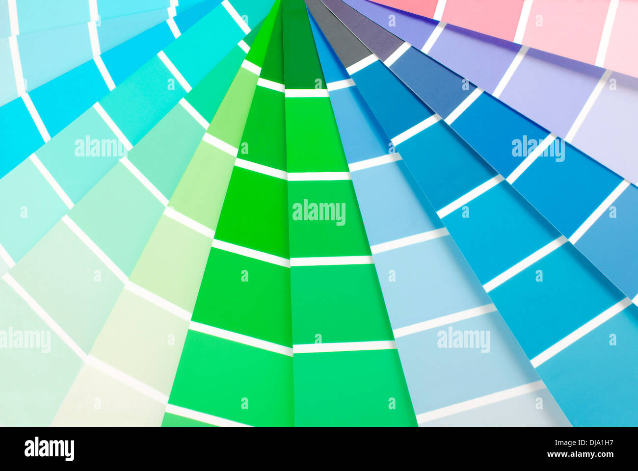 color chart guide sampler Stock Photo - Alamy