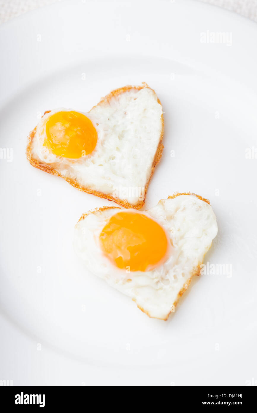 Heart shape fried eggs hi-res stock photography and images - Alamy