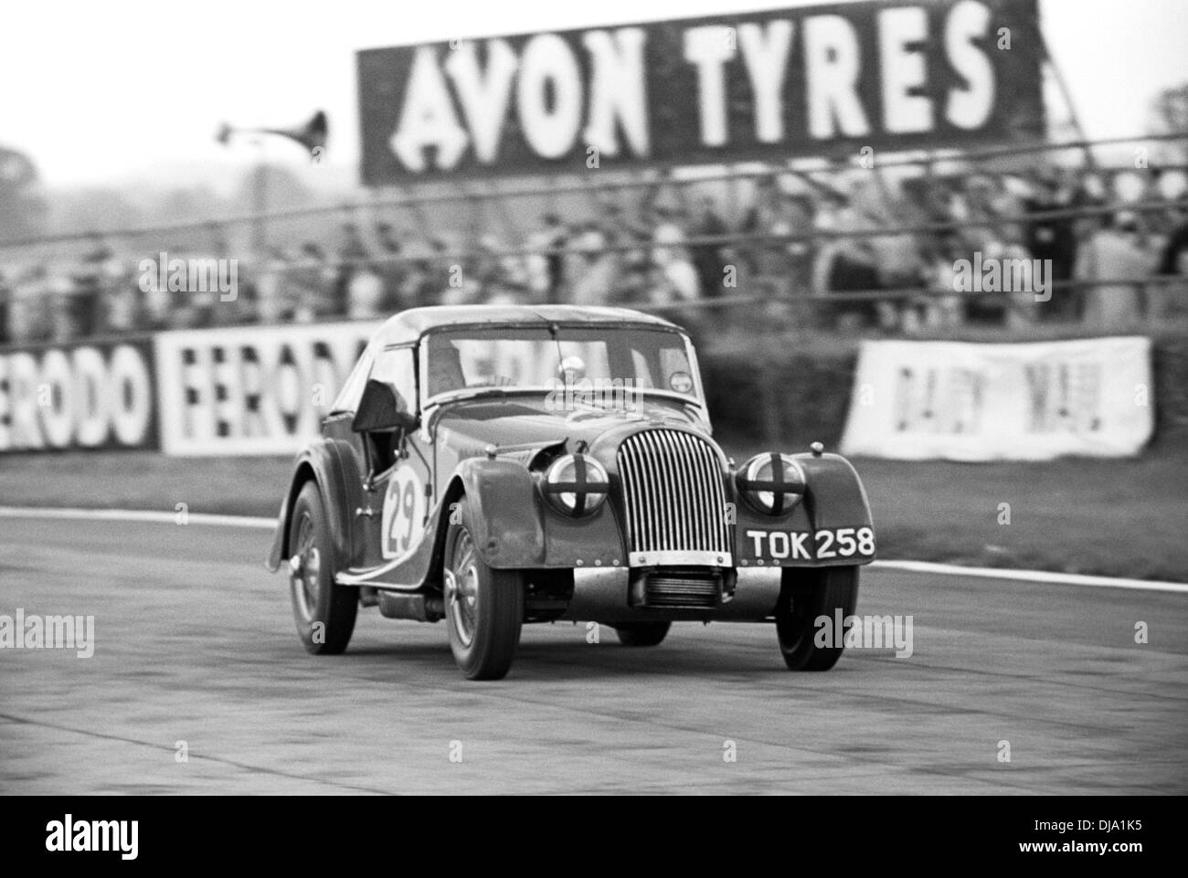 Christopher J Lewis in a Morgan plus 4, TOK 258. Tourist Trophy ...
