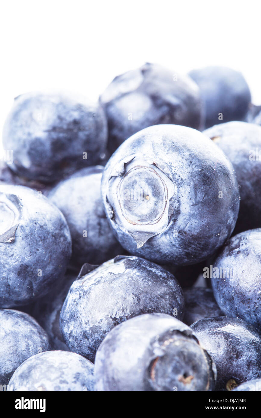 Blueberry berries close up as a background Stock Photo - Alamy