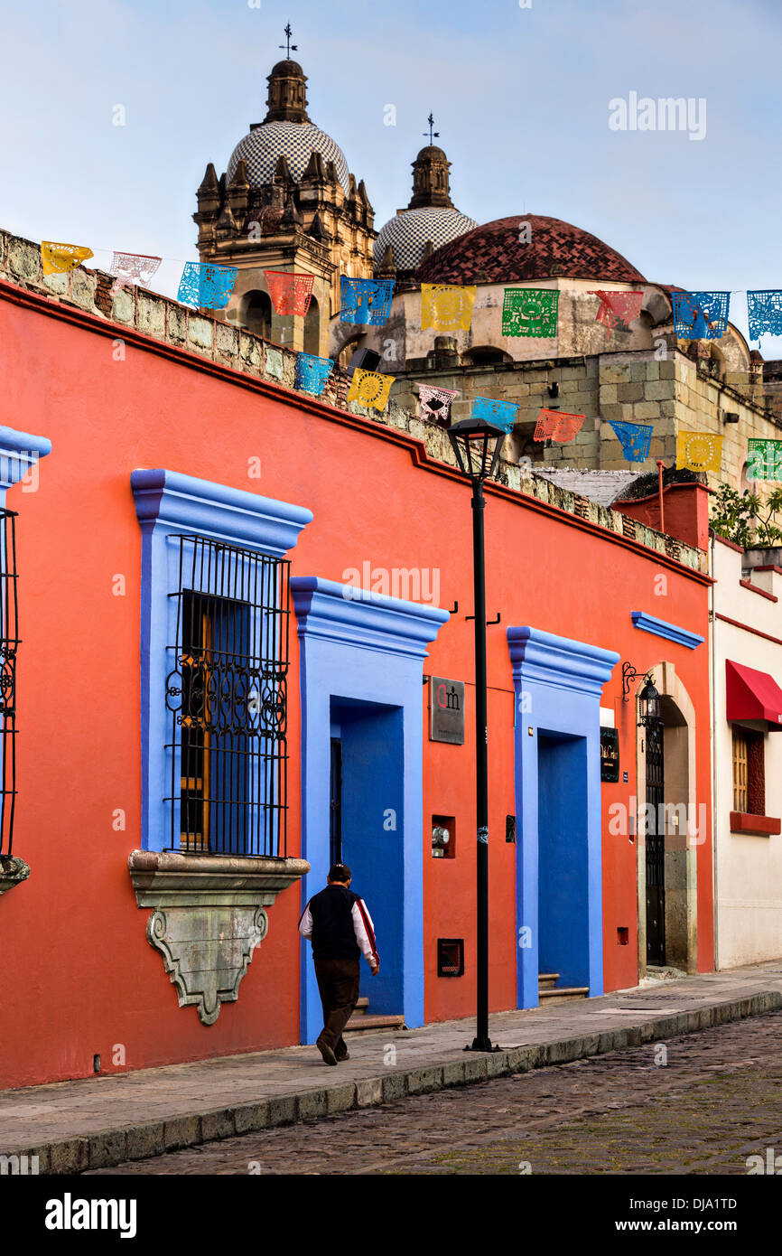 Colonial Avenue May 5 in the historic district Oaxaca, Mexico Stock ...