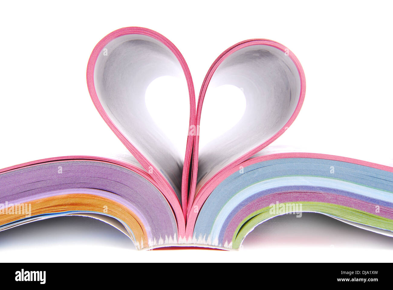 catalogue folded heart Stock Photo - Alamy