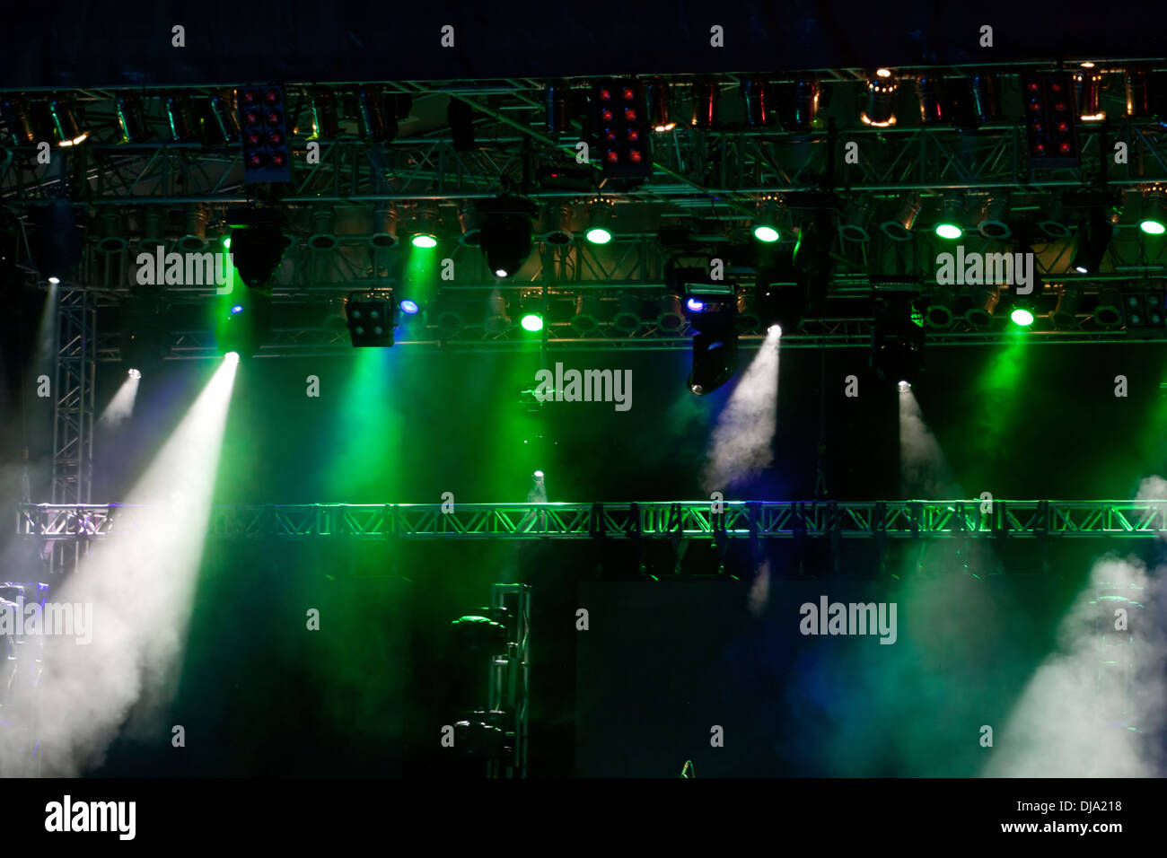 Colorful stage lights Stock Photo - Alamy