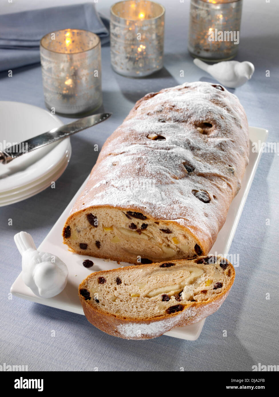 Individual slice stollen fruit cake hi-res stock photography and images ...