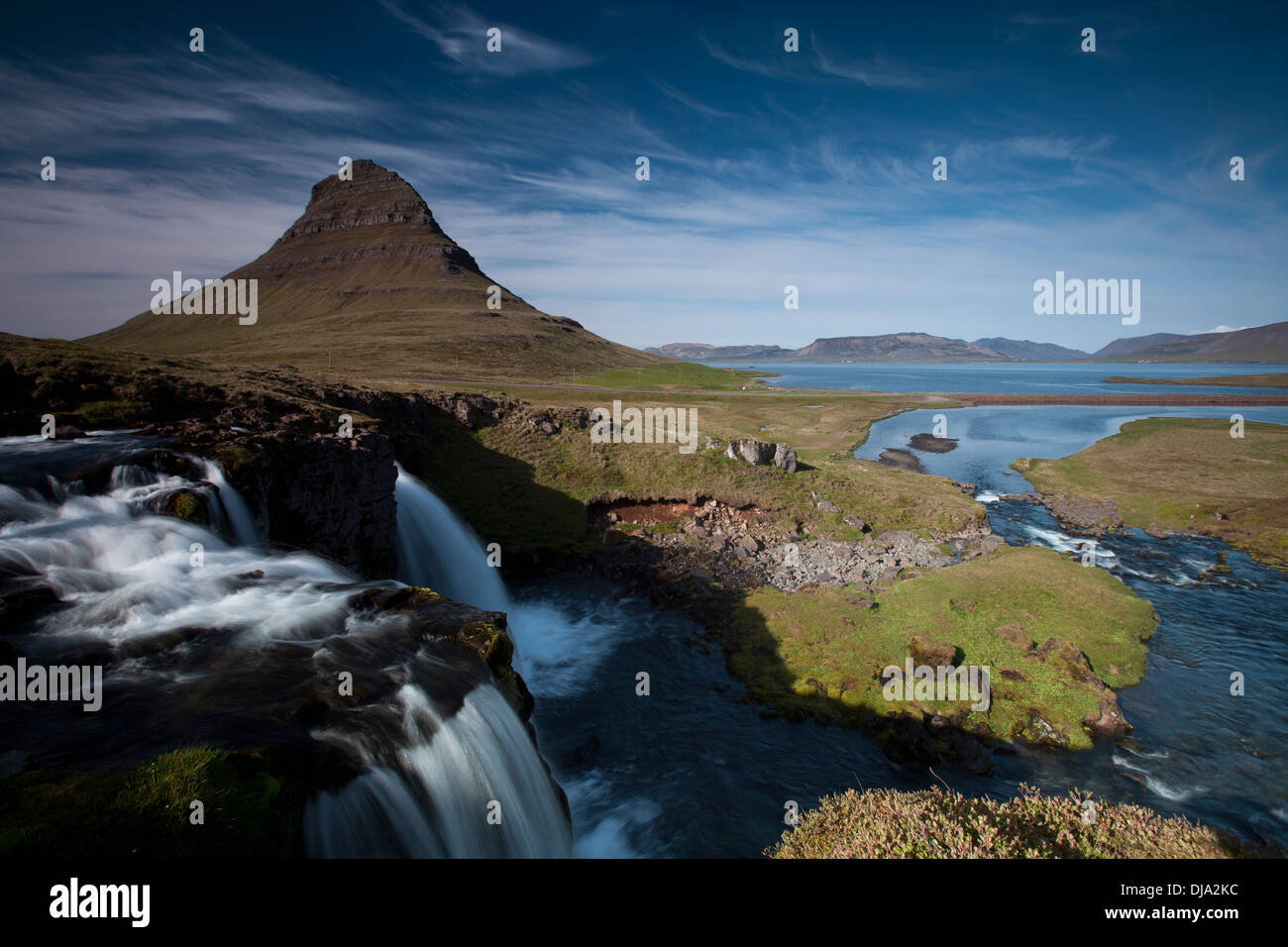 Beautiful views of mountains and water in Iceland Stock Photo - Alamy