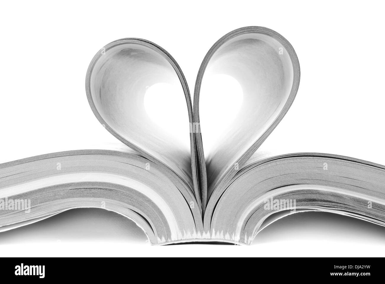 catalogue folded heart Stock Photo - Alamy