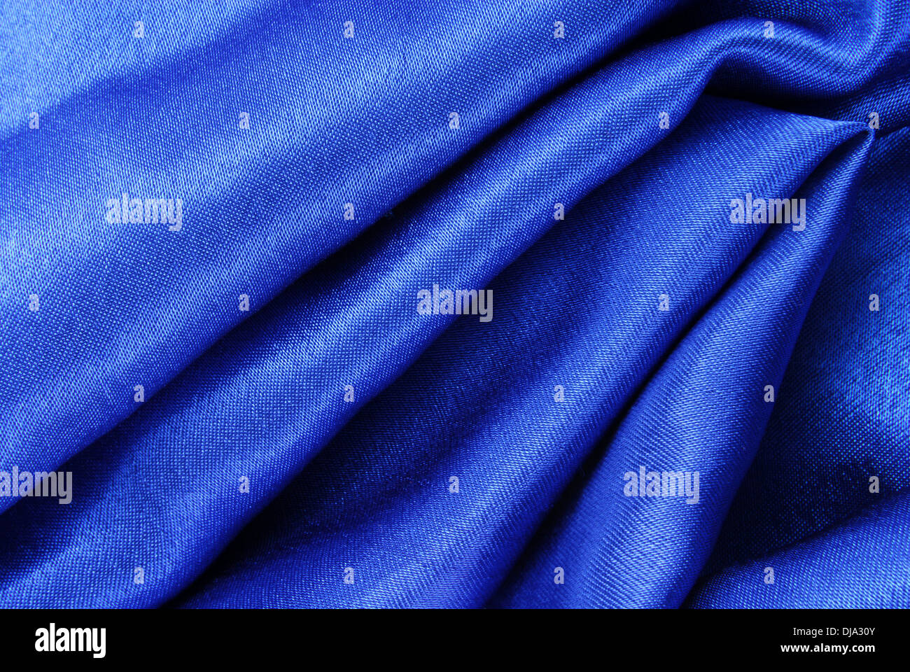 blue silk fabric texture Stock Photo - Alamy