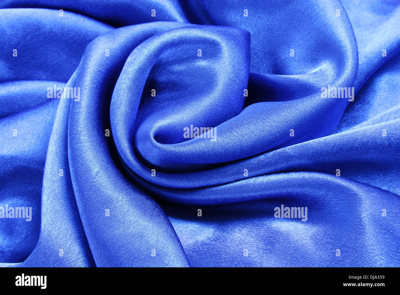 blue silk fabric texture Stock Photo - Alamy