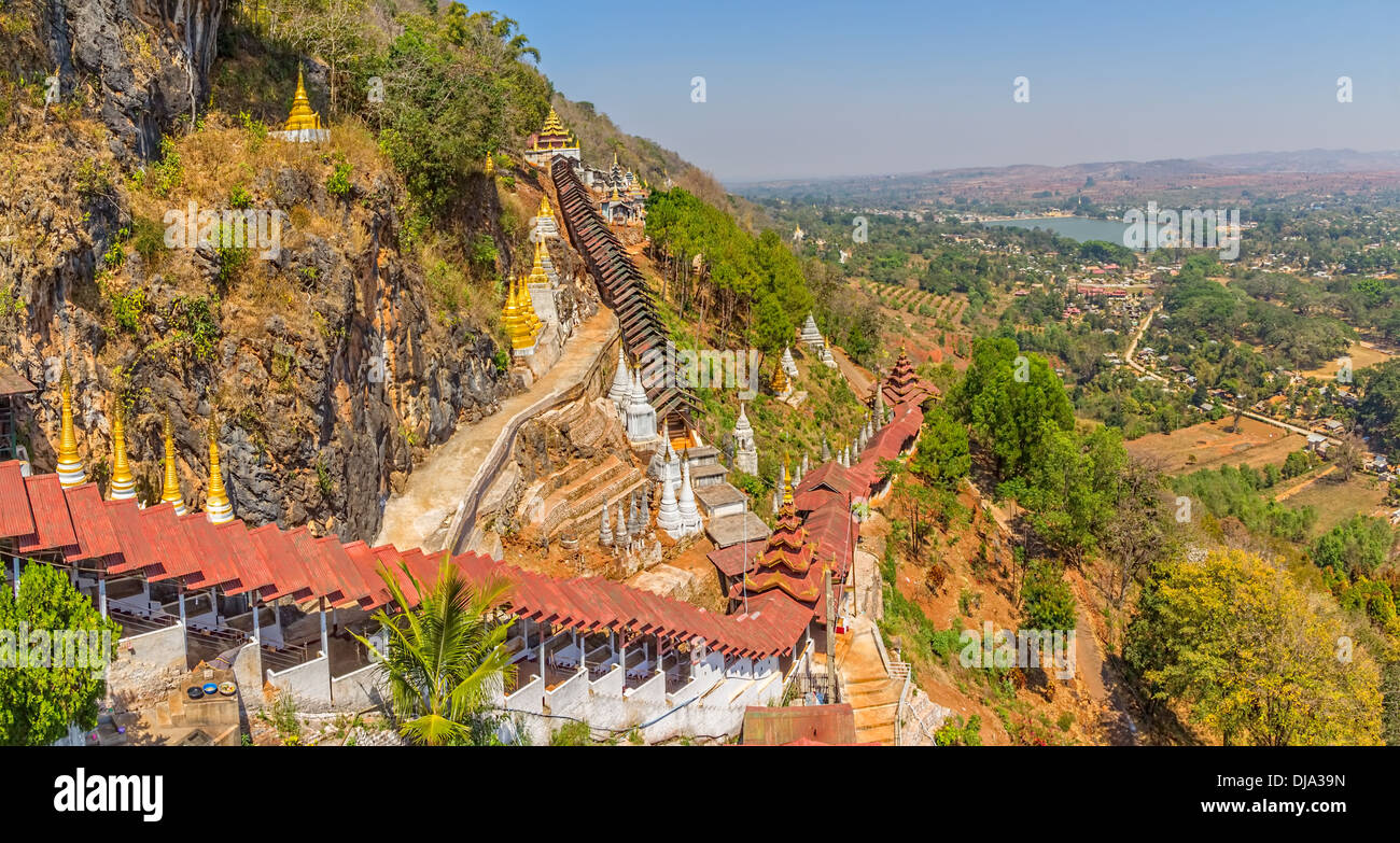 Pindaya caves shrine hi-res stock photography and images - Alamy