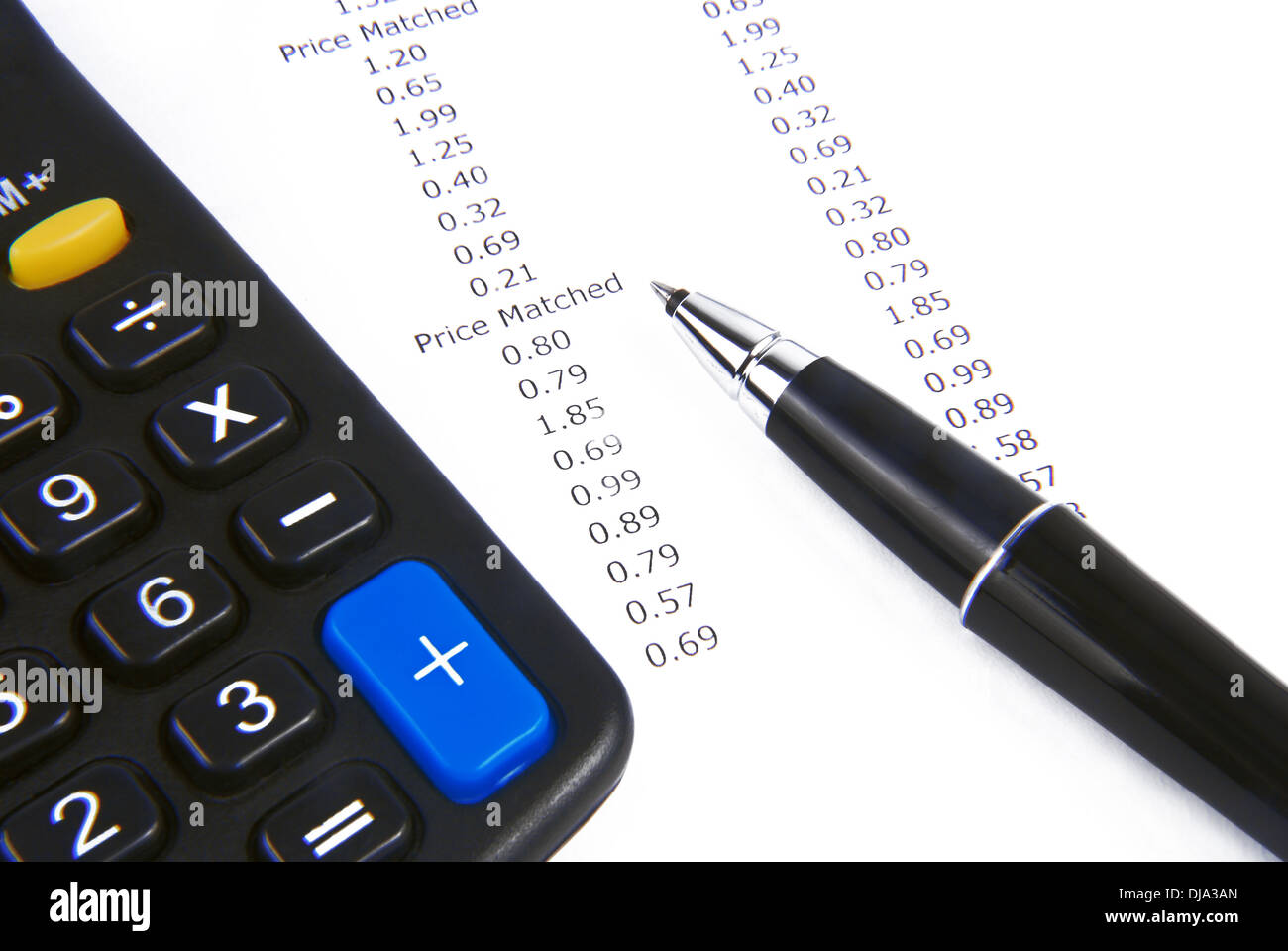 Expense report receipts hi-res stock photography and images - Alamy