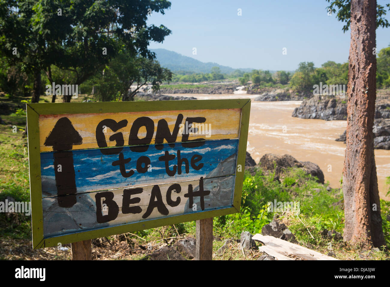 Don Khon island in the Mekong River, 4000 Islands in Southern Laos ...