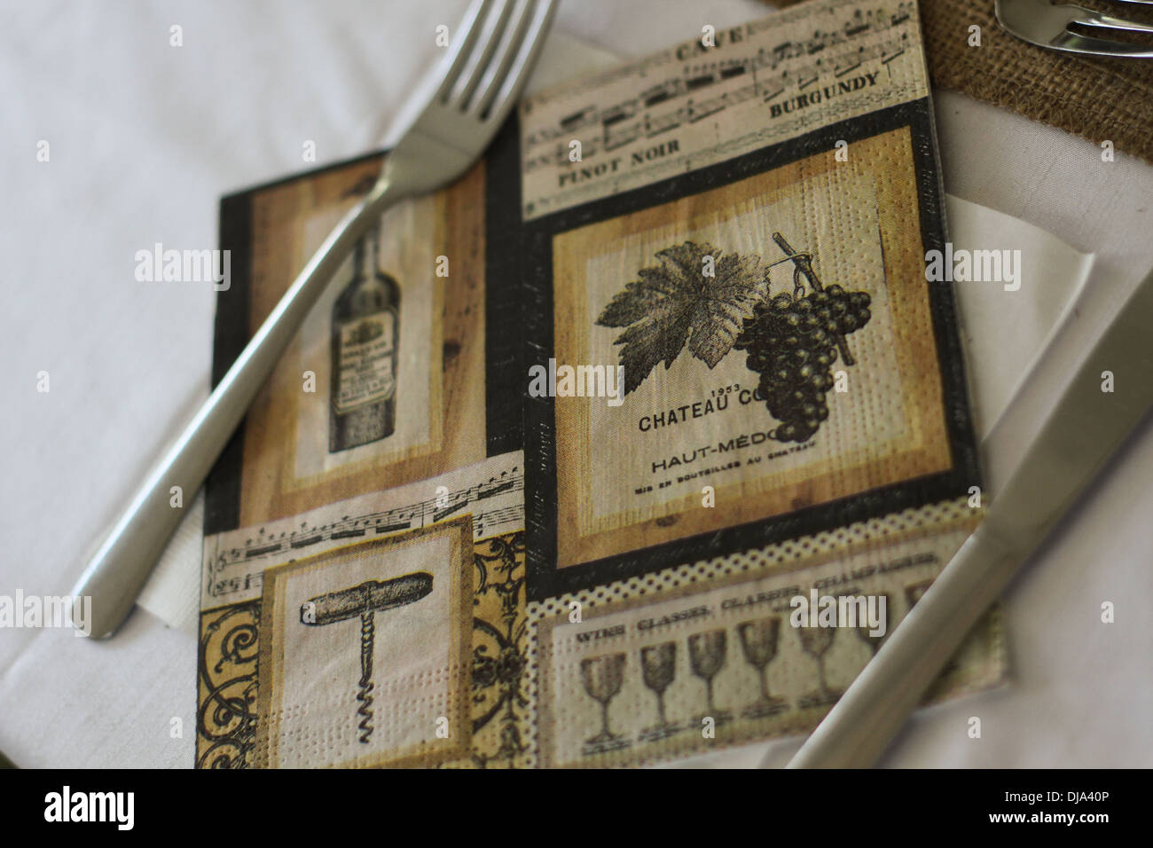 A supper table at a wedding Stock Photo - Alamy