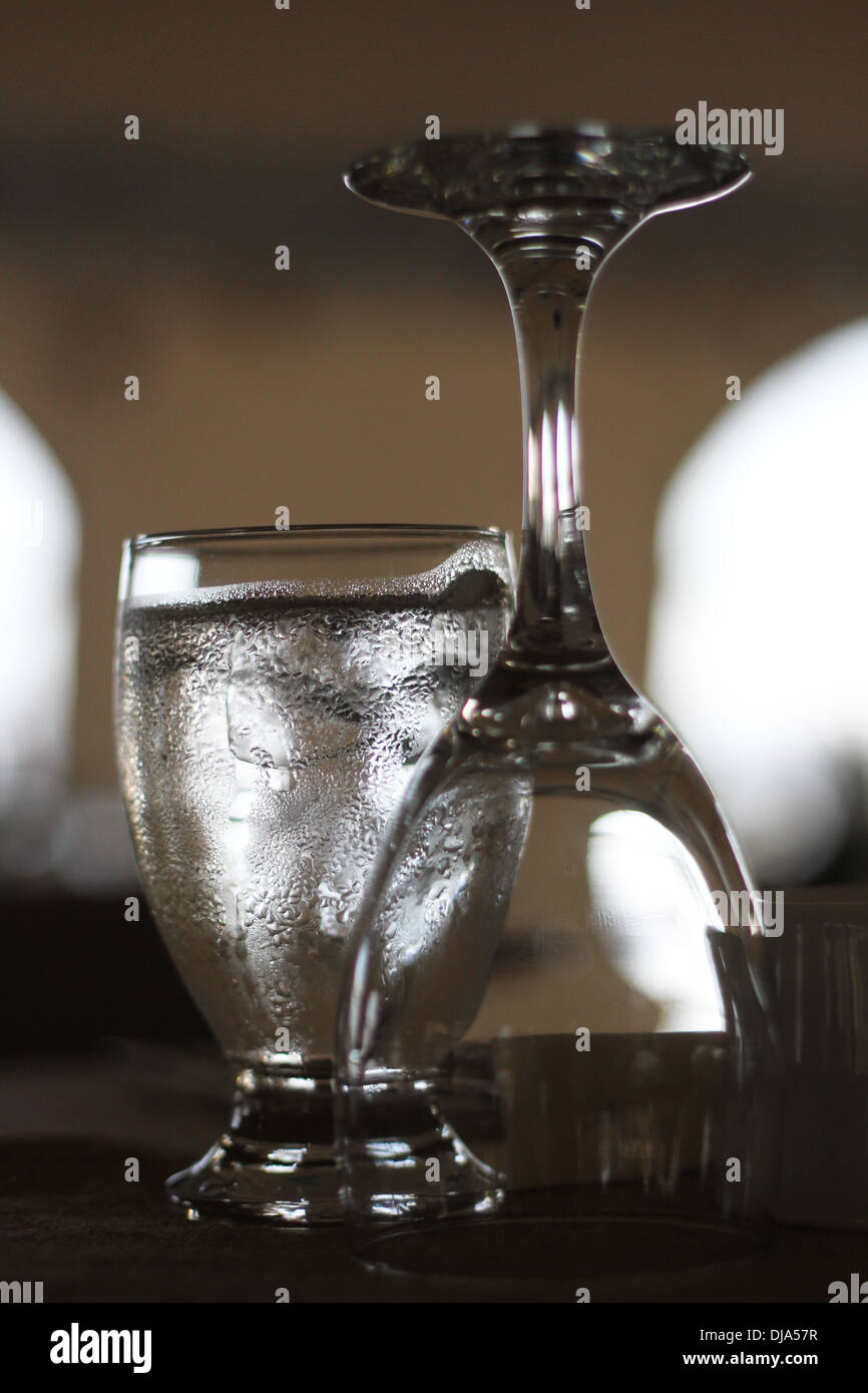 Water upside down glass hi-res stock photography and images - Alamy