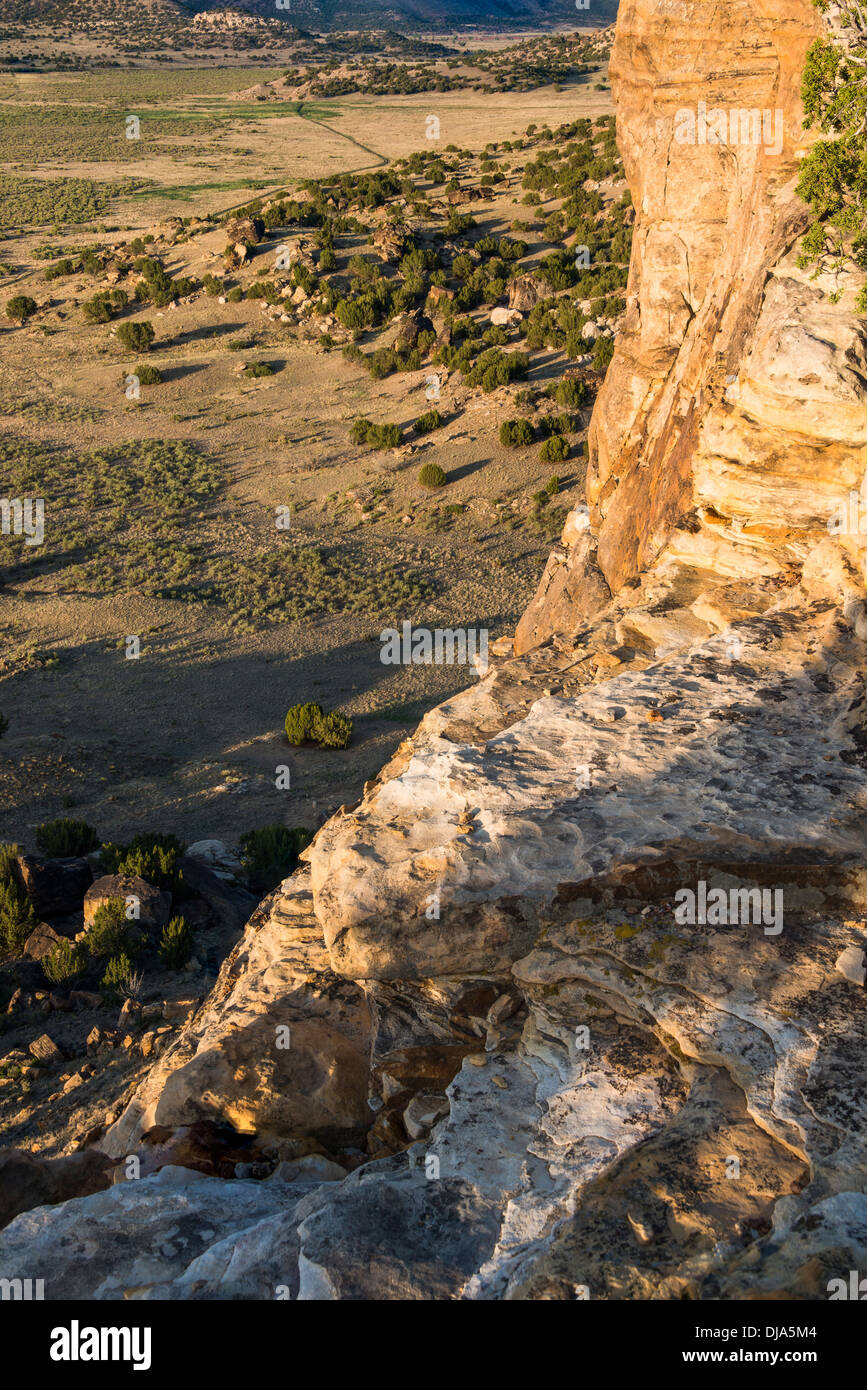 Looking down on the canyon, Purgatoire River, Picketwire Canyonlands ...