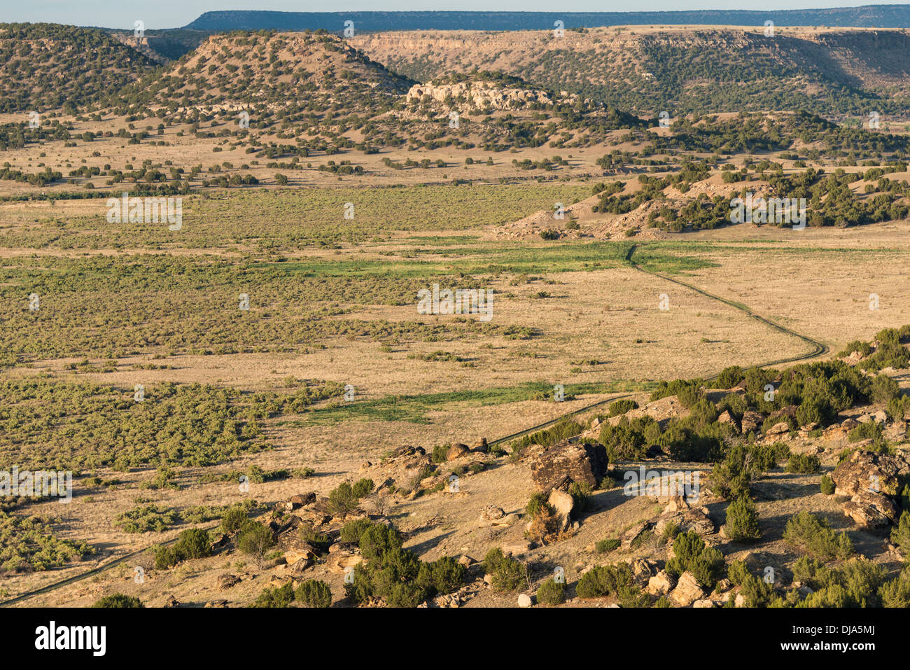 Looking down on the canyon, Purgatoire River, Picketwire Canyonlands ...