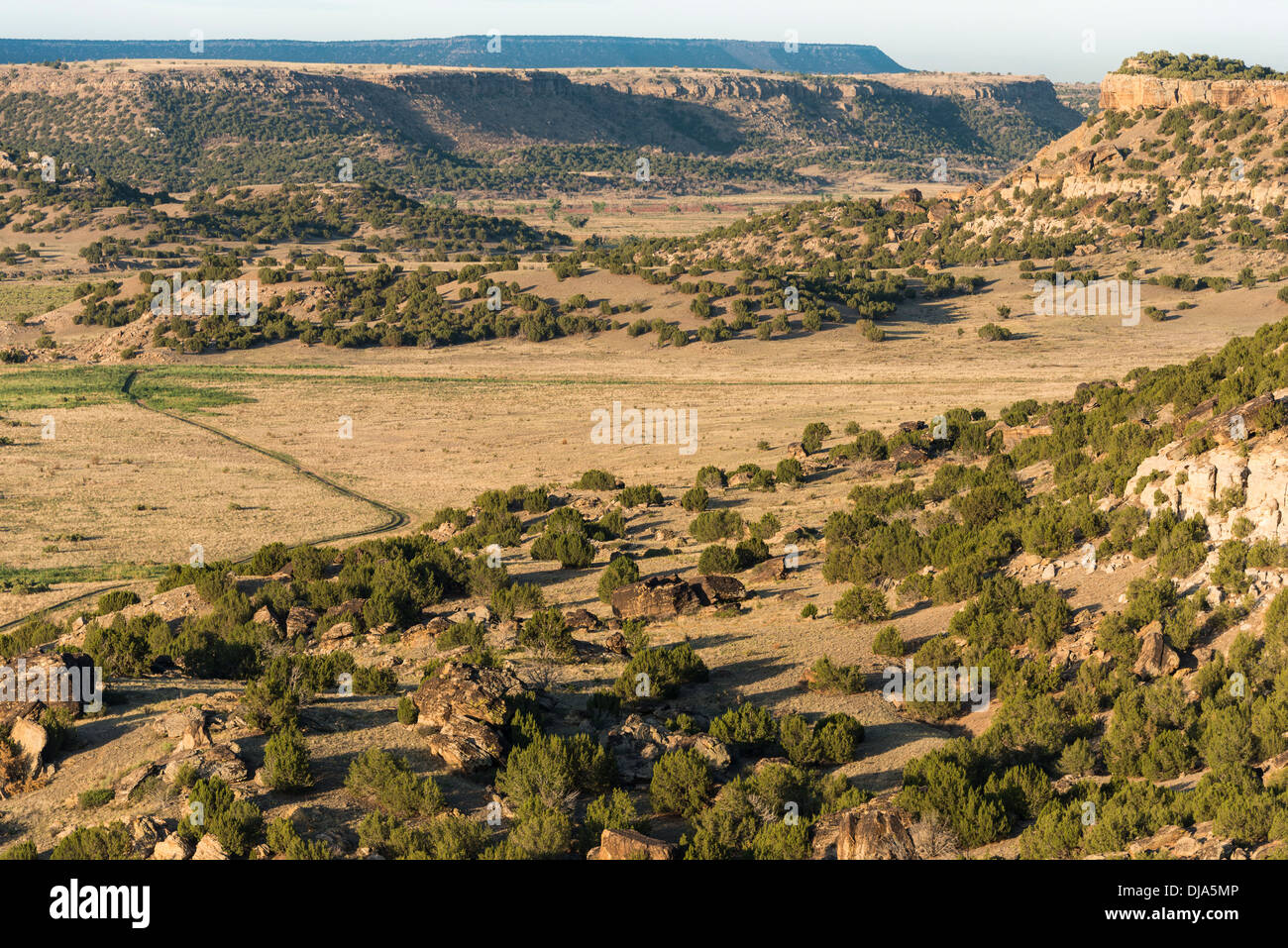Looking down on the canyon, Purgatoire River, Picketwire Canyonlands ...