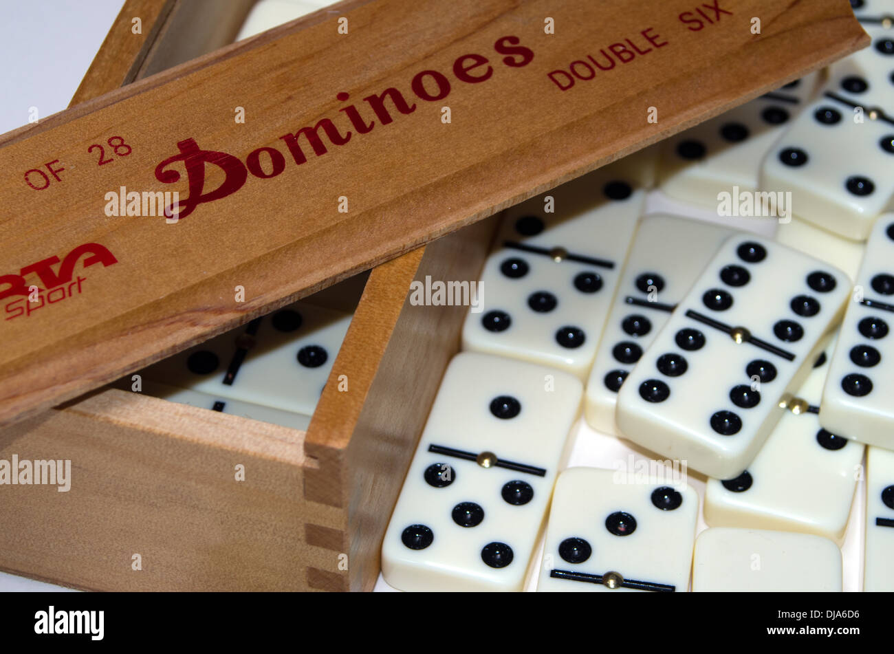Double six dominoes hi-res stock photography and images - Alamy