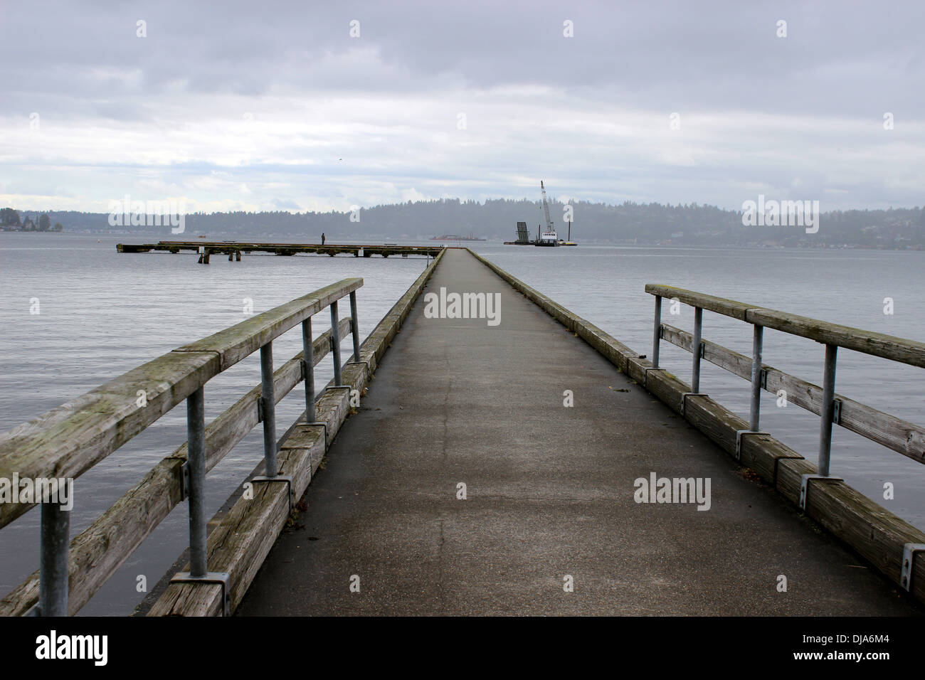 A pier at Puget Sound Stock Photo - Alamy