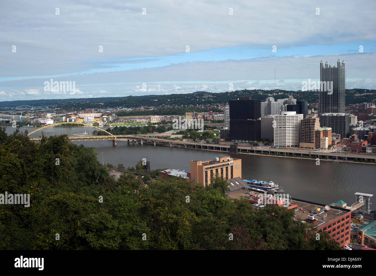 City of Bridges on the Monongahela River, Pittsburgh, Pennsylvania, USA ...
