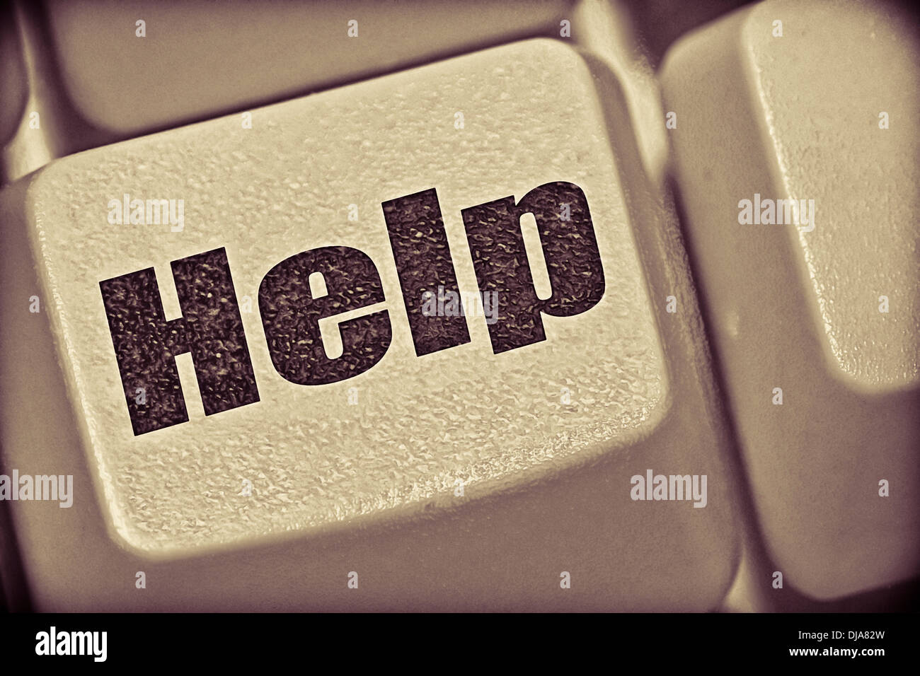 Help Concept with Computer Key On Keyboard Stock Photo - Alamy