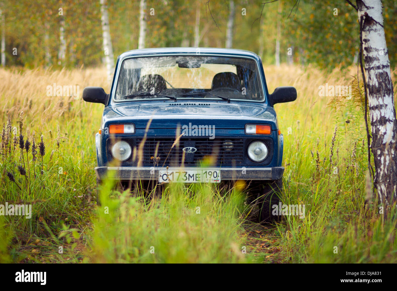Lada Niva 4x4 Soviet and Russian SUV Stock Photo - Alamy