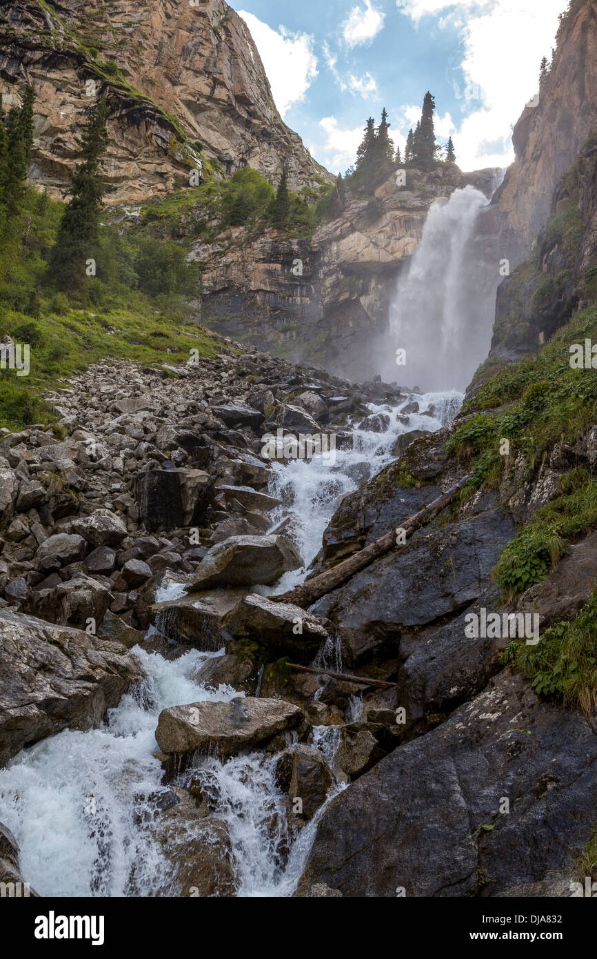 Barskoon waterfall hi-res stock photography and images - Alamy