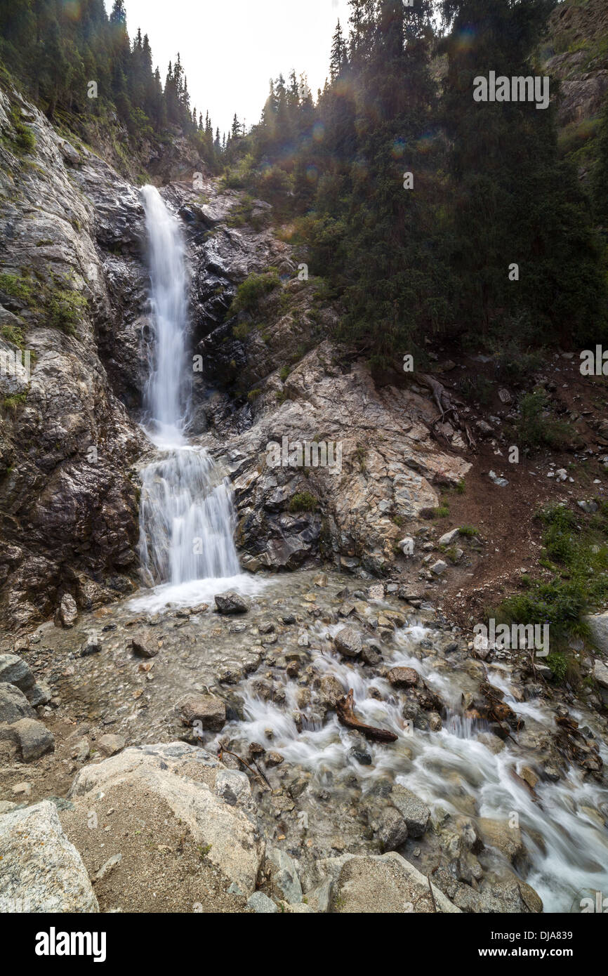 Wonderful waterfall "Barskoon" in Kirgizstan Stock Photo - Alamy