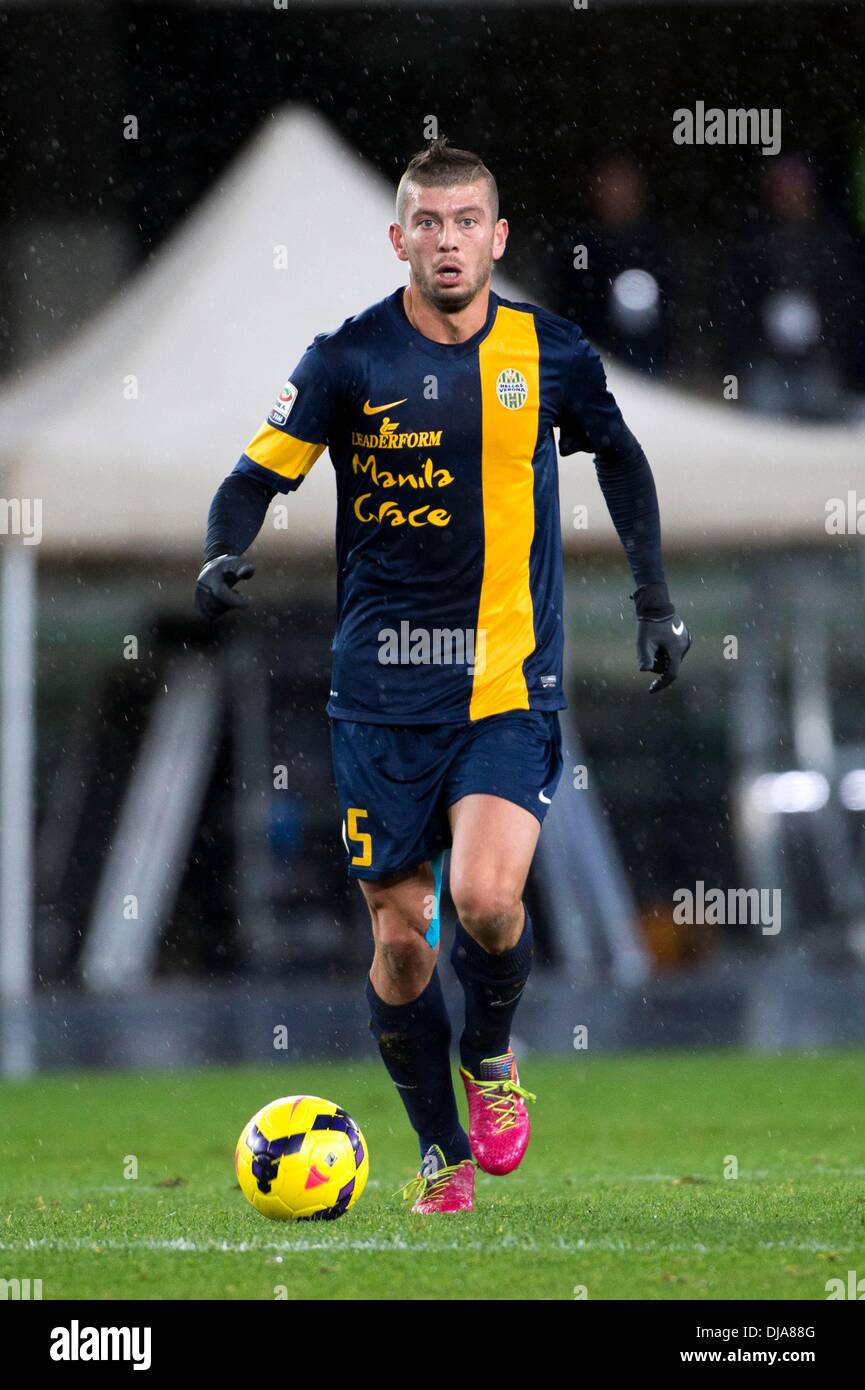 Verona, Italy. 23rd Nov, 2013. Massimo Donati (Hellas) Football ...