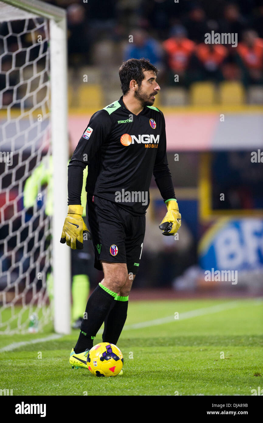Bologna, Italy. 24th Nov, 2013. Gianluca Curci (Bologna) Football ...