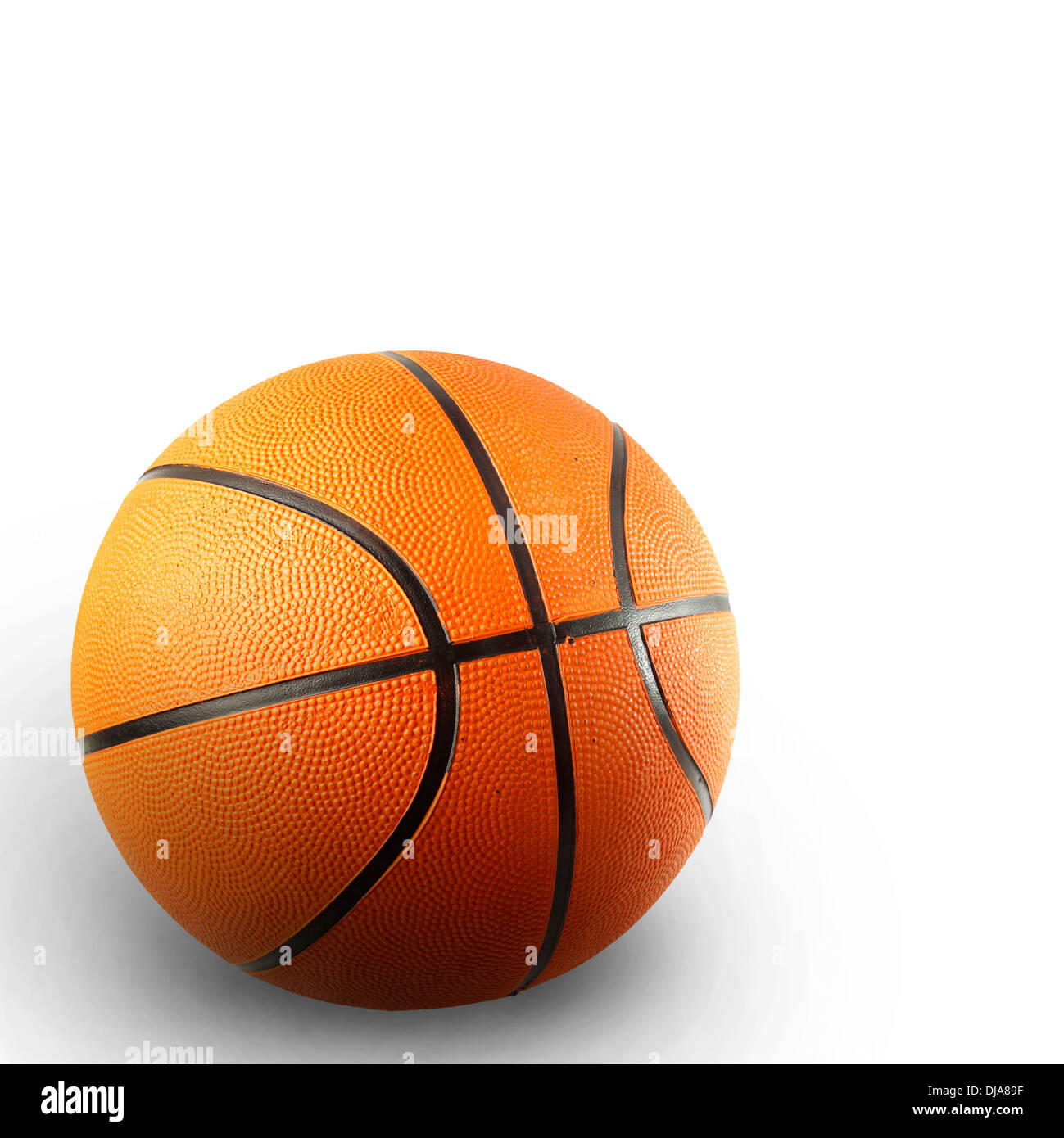One basketball on plain background Stock Photo - Alamy