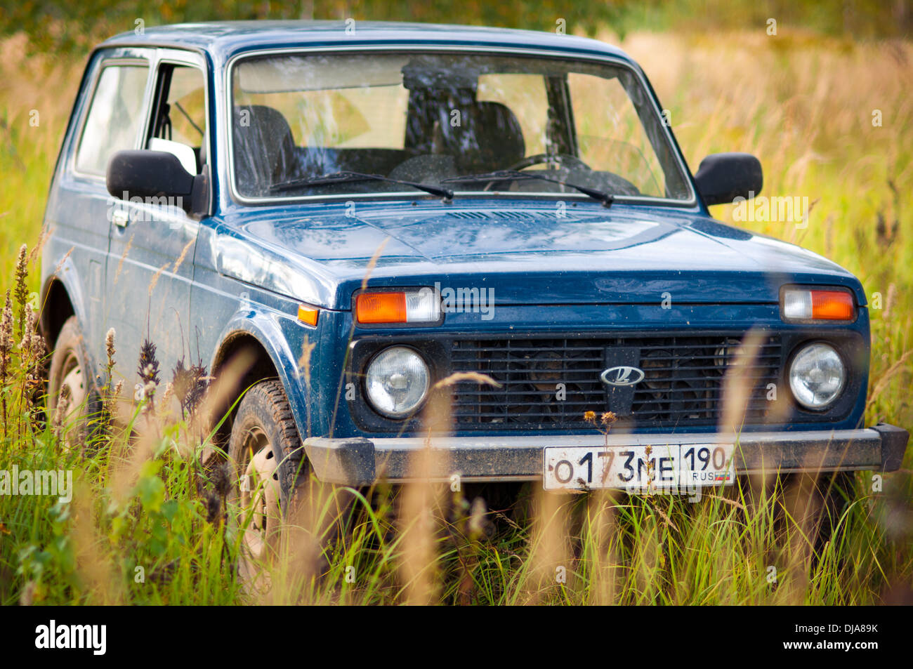 Lada Niva 4x4 Soviet and Russian SUV Stock Photo - Alamy