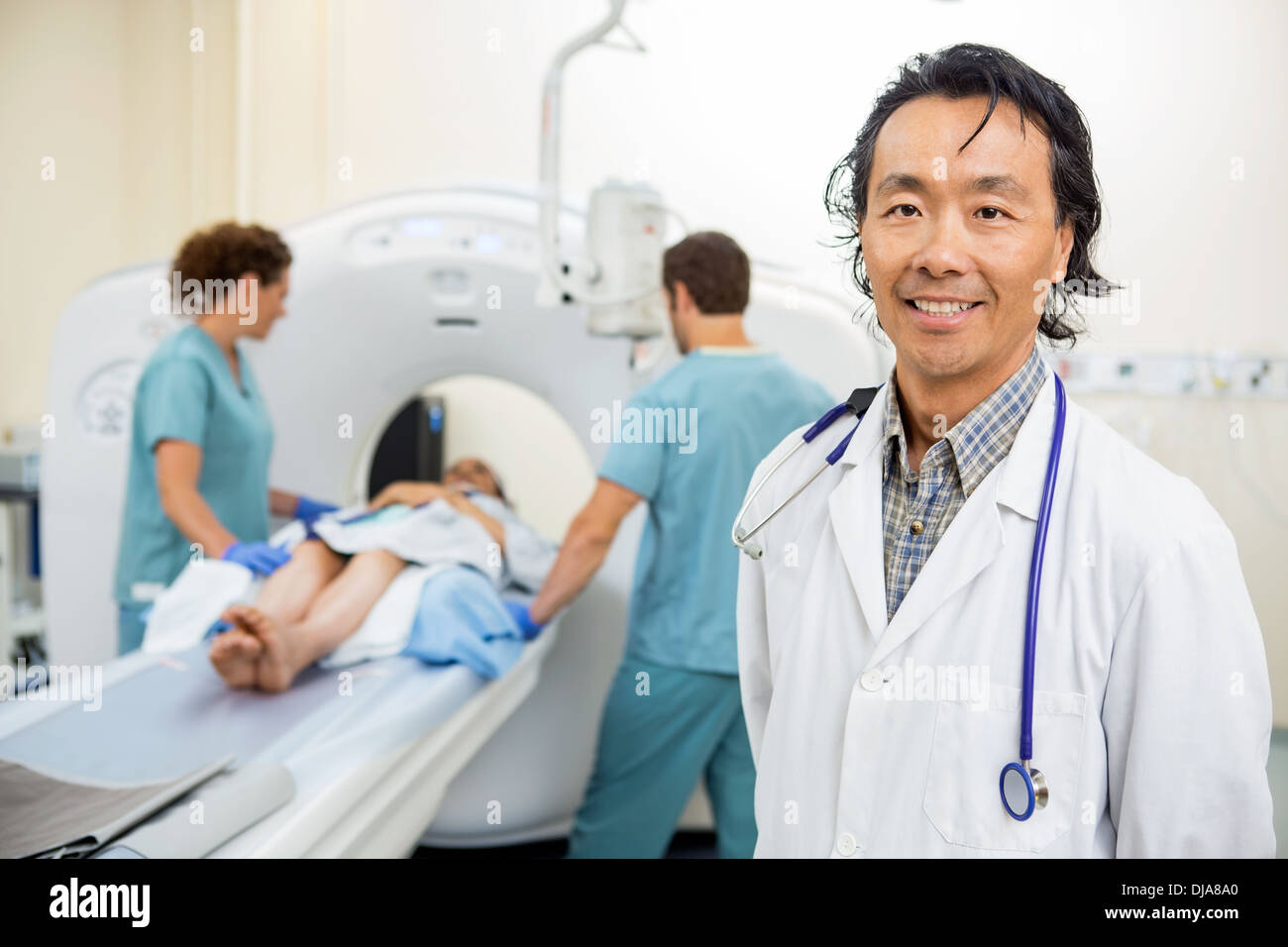 Doctor Preparing Woman Ct Scan High Resolution Stock Photography and ...
