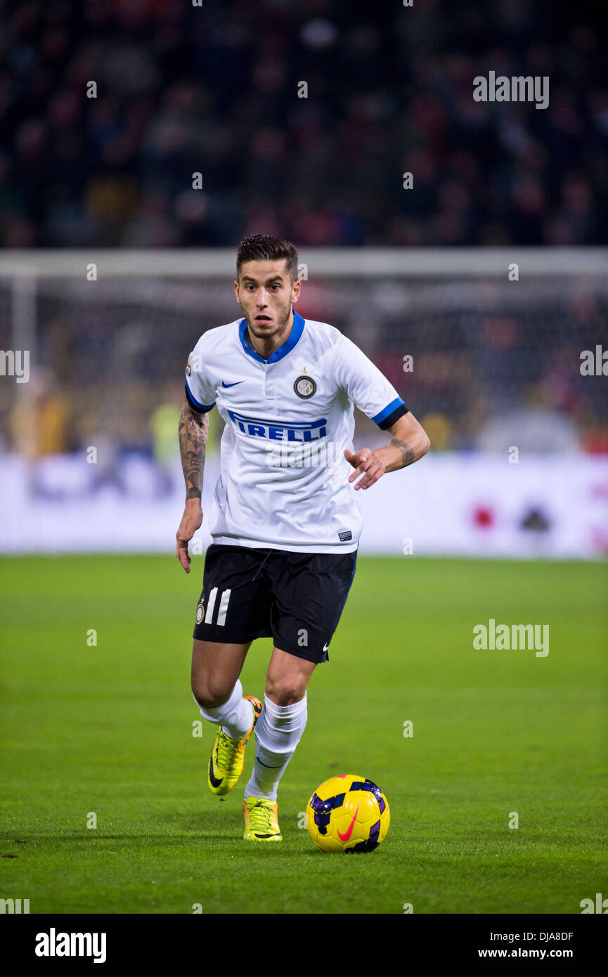 Bologna, Italy. 24th Nov, 2013. Ricardo Alvarez (Inter) Football ...