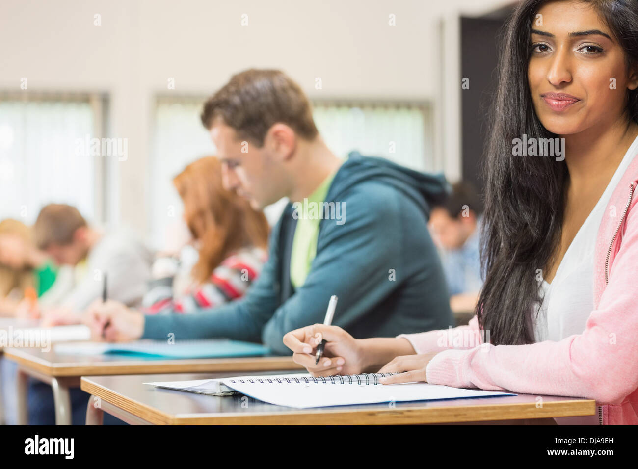 Indian school student writing exam hi-res stock photography and images ...