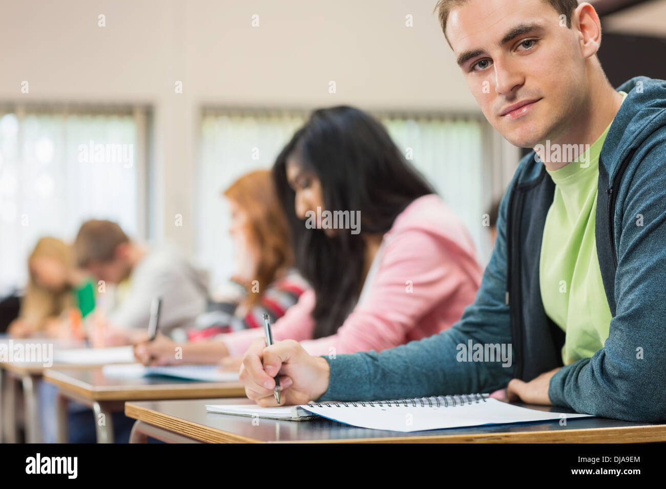 Indian school student writing exam hi-res stock photography and images ...